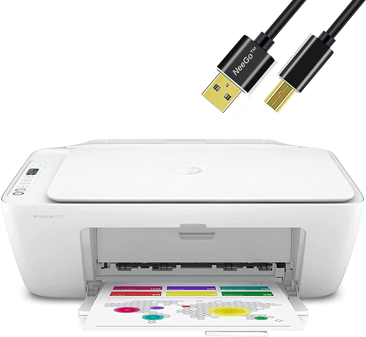 HP All-in-One Wireless Color Inkjet Printer, Print, Copy, Scan, Wirele ...